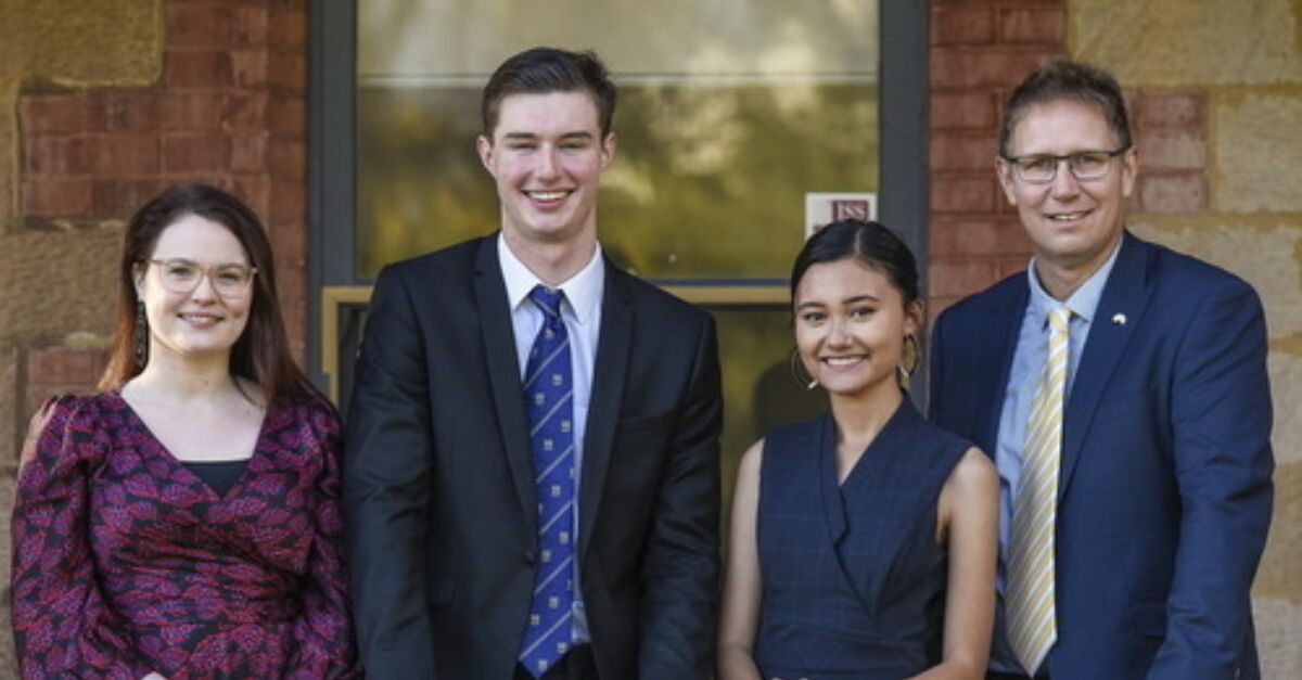 Two Burgmann students presented with prestigious C.A.S Hawker ...